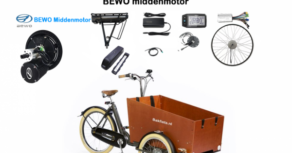Bakfiets.nl Cargo Trike bakfiets elekterisch ombouwset Bewo middenmotor ...