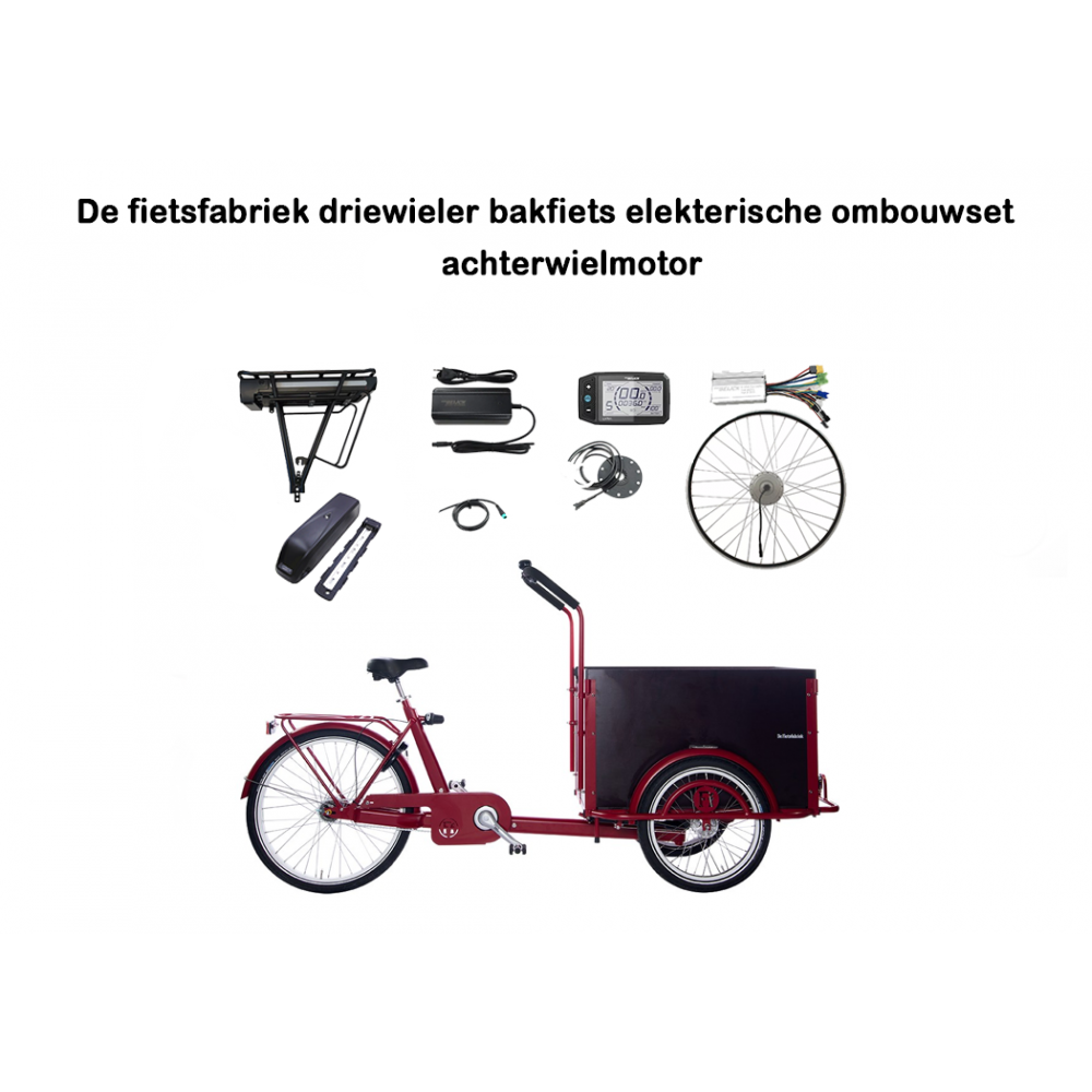 De fietsfabriek driewieler bakfiets elekterisch ombouwset LYRA ...